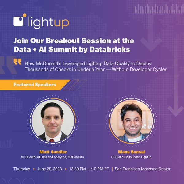 Lightup | Meet Us At Databricks Data and AI Summi | June 2023